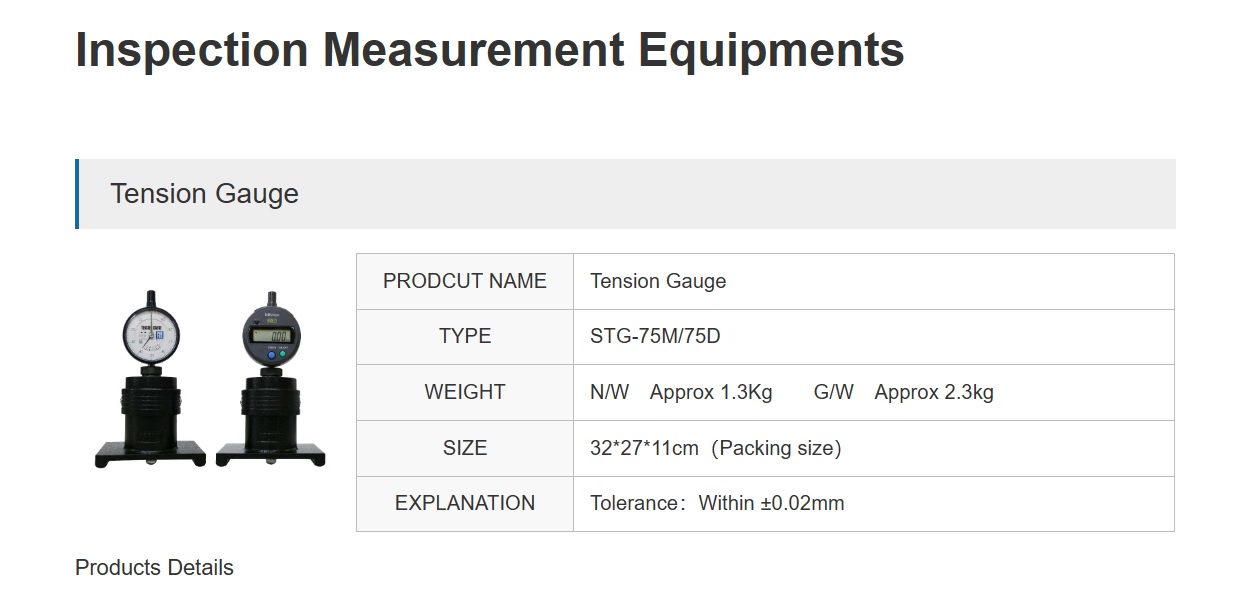 Ichiban Precision Sdn Bhd - Protec - Protec Tension Gauge 75 Series